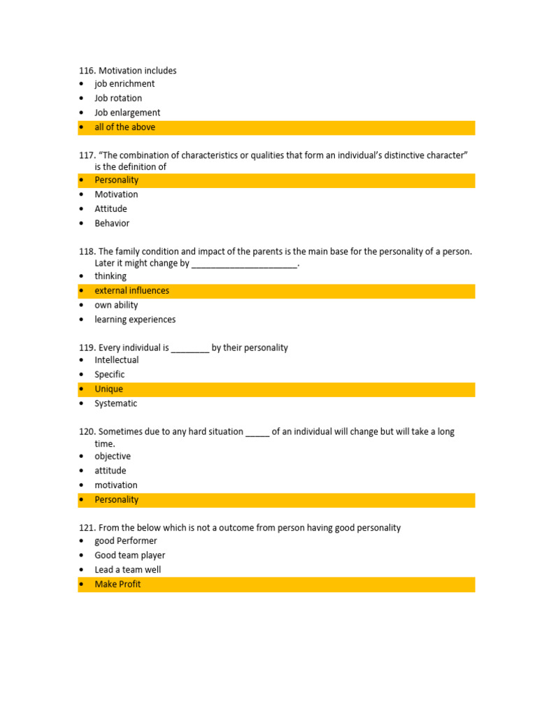 Q5 | PDF | Perception | Extraversion And Introversion