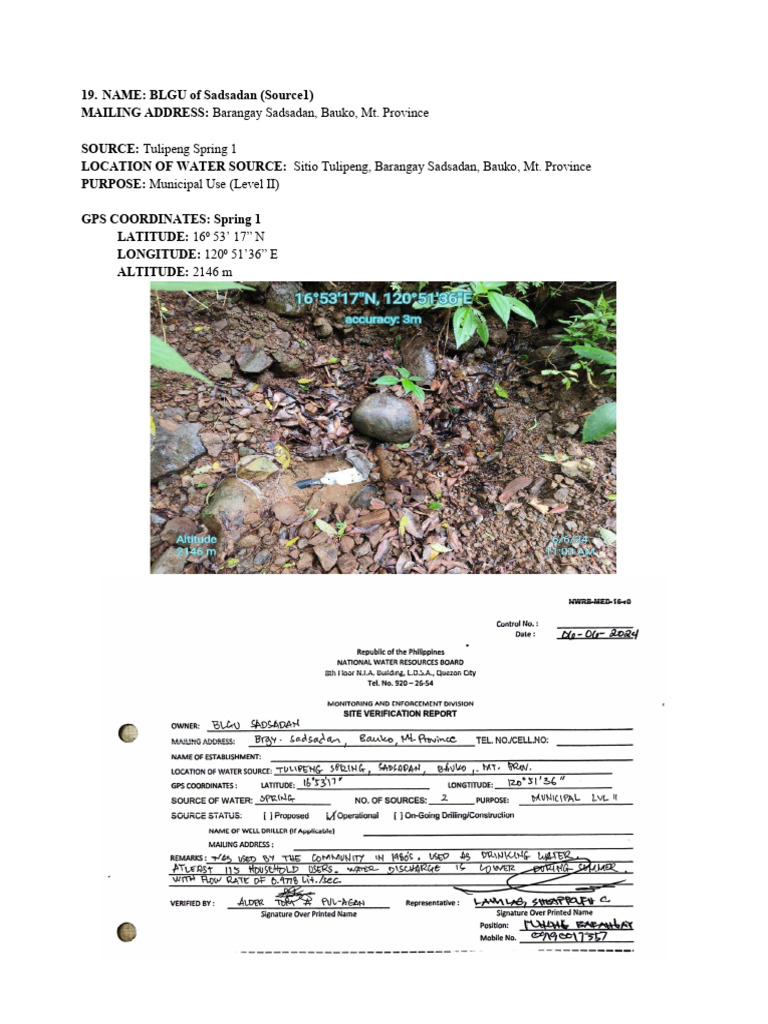 BLGU of Sadsadan (Source1) | PDF