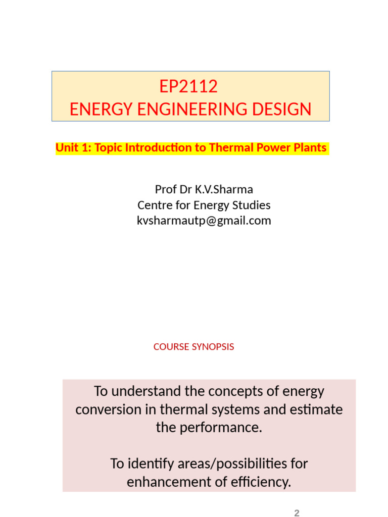 EED Chap 1 Introduction 4 Components of Power Plant Boilers C2 W1 OKK ...