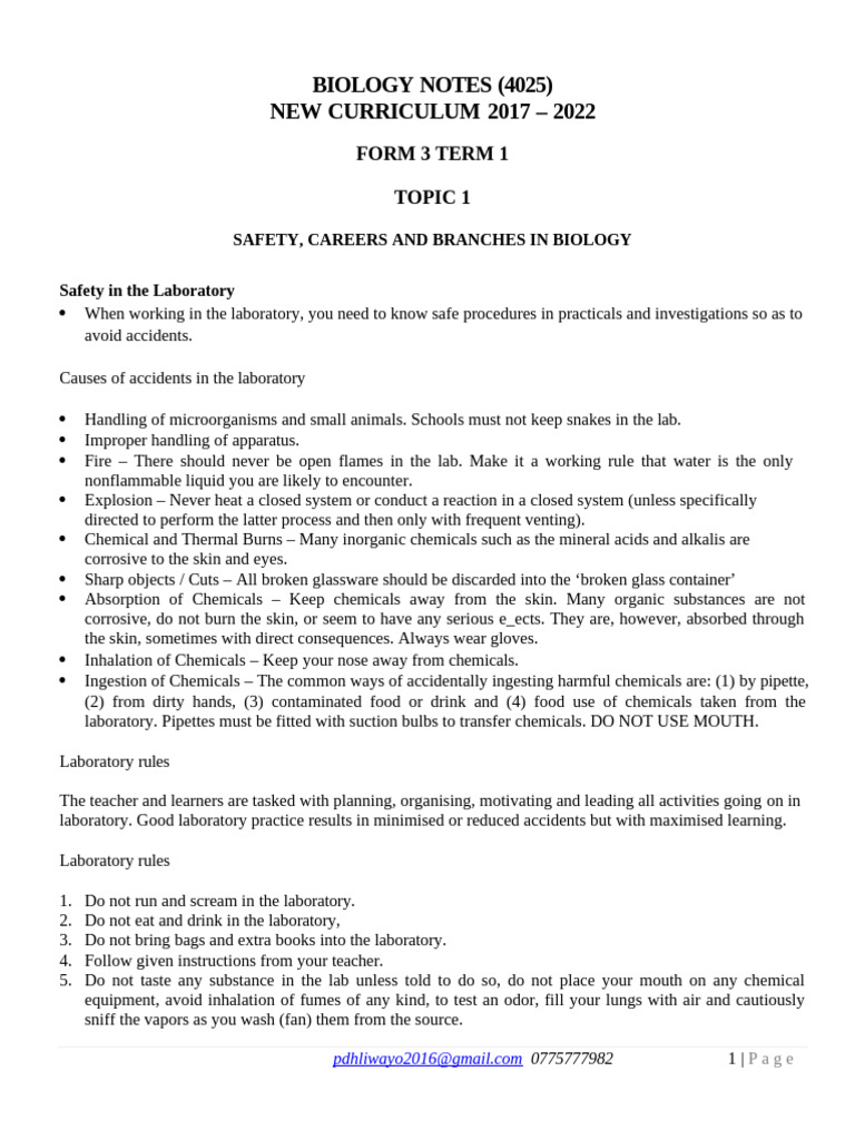 Pure Biology Notes (1) Docc | PDF | Carbohydrates | Fat