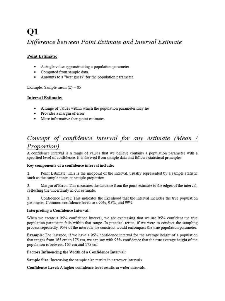 Quantitative Methods Assignment | PDF | Confidence Interval | Estimator
