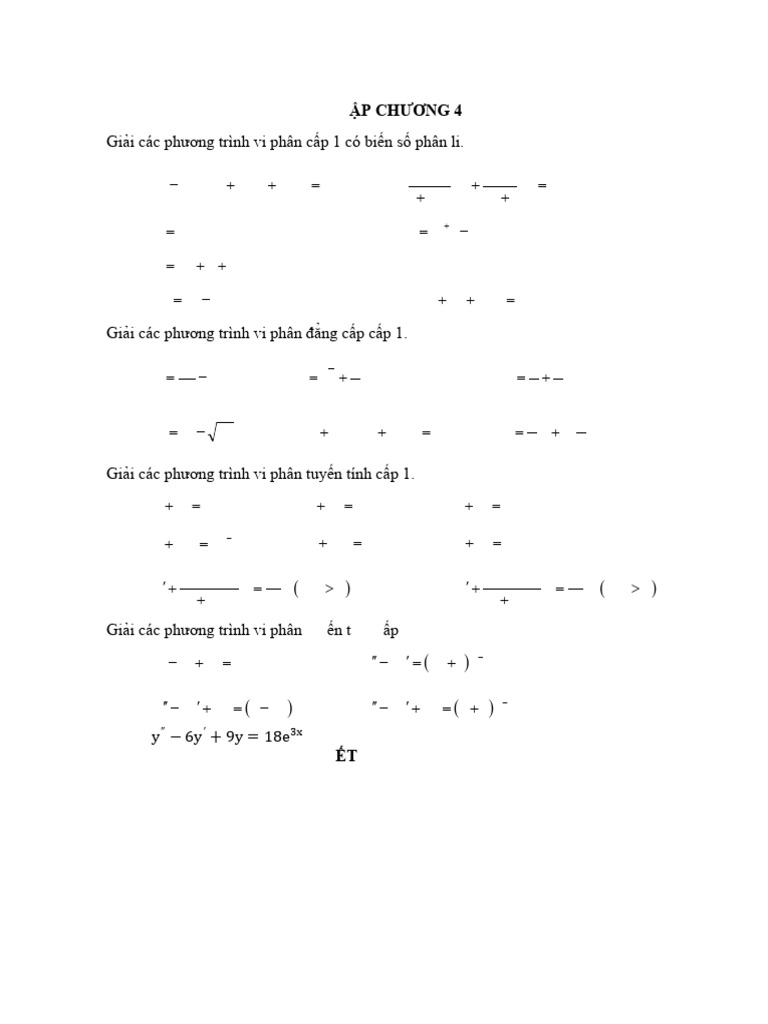 Bai Tap Chuong 4 | PDF