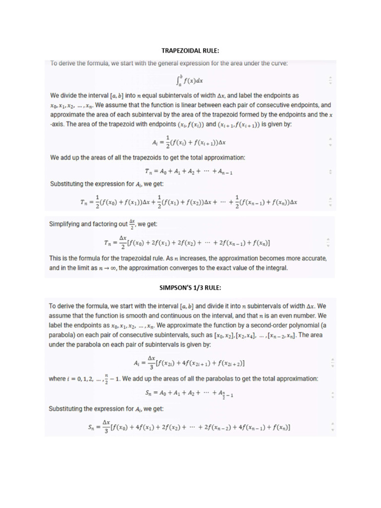 Computer Oriented Numerical Analysis Derivations Unit 3 | PDF