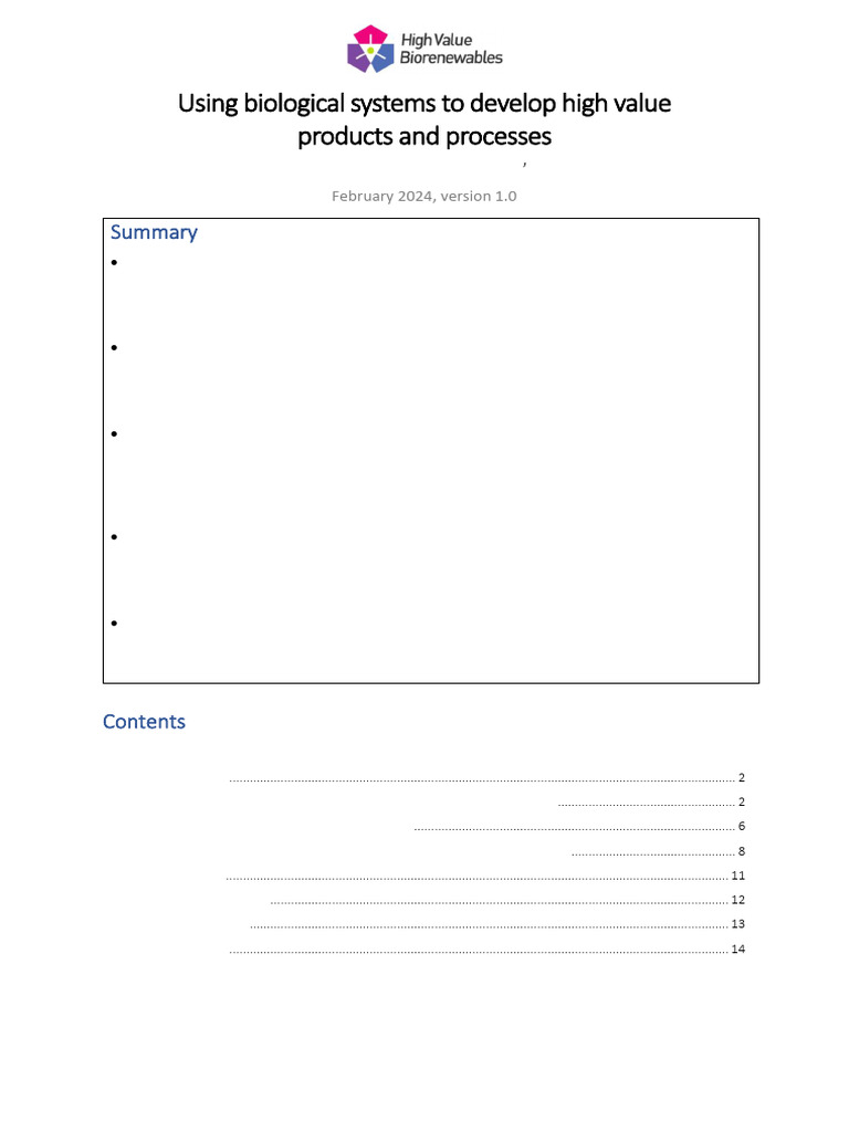 HVB Policy Briefing Full Document FINAL | PDF | Sustainability ...