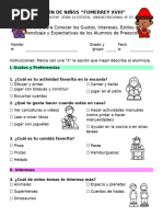 Encuesta de Intereses para Alumnos de Primaria Enfocados en La ...