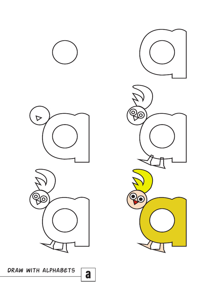 Creative Alphabet Drawing Techniques | PDF