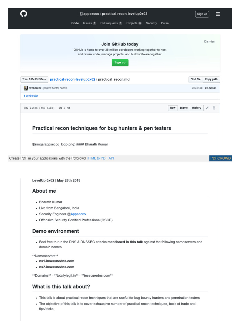 Practical Recon Techniques for Bug Hunters & Pen Testers | PDF ...