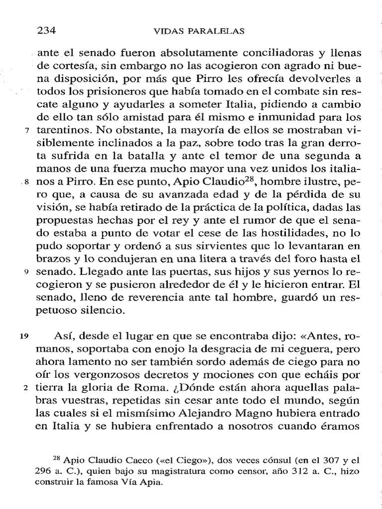 Plutarco. Apio Claudio | PDF | Antiguedad clasica