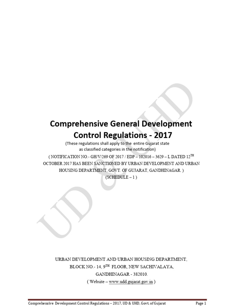 Gujarat Development Control Regulations 2017 | PDF
