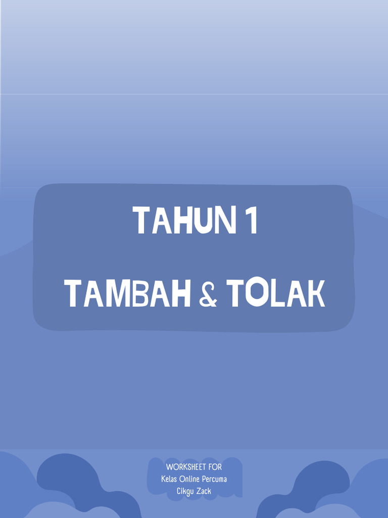 A) Tambah & Tolak | PDF