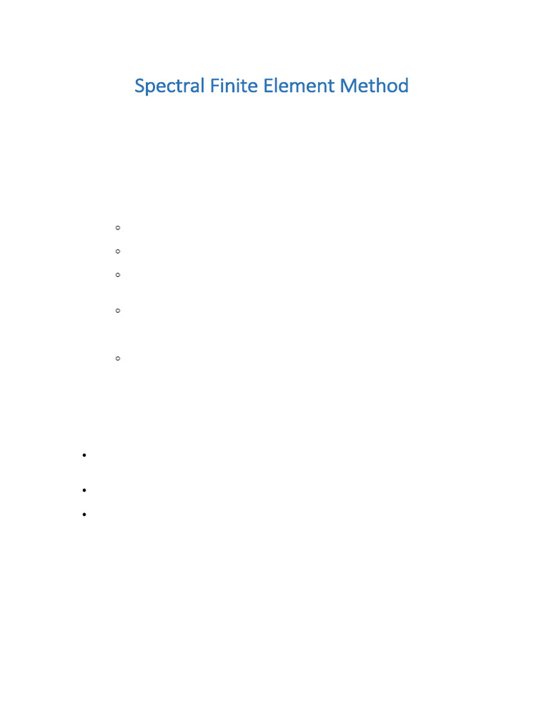 Spectral Finite Element Method Pdf Finite Element Method