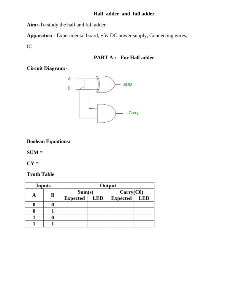 Digital Logic Circuit Study | PDF