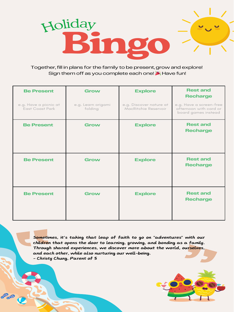 Holiday Bingo - The Holiday Sandwich! | PDF