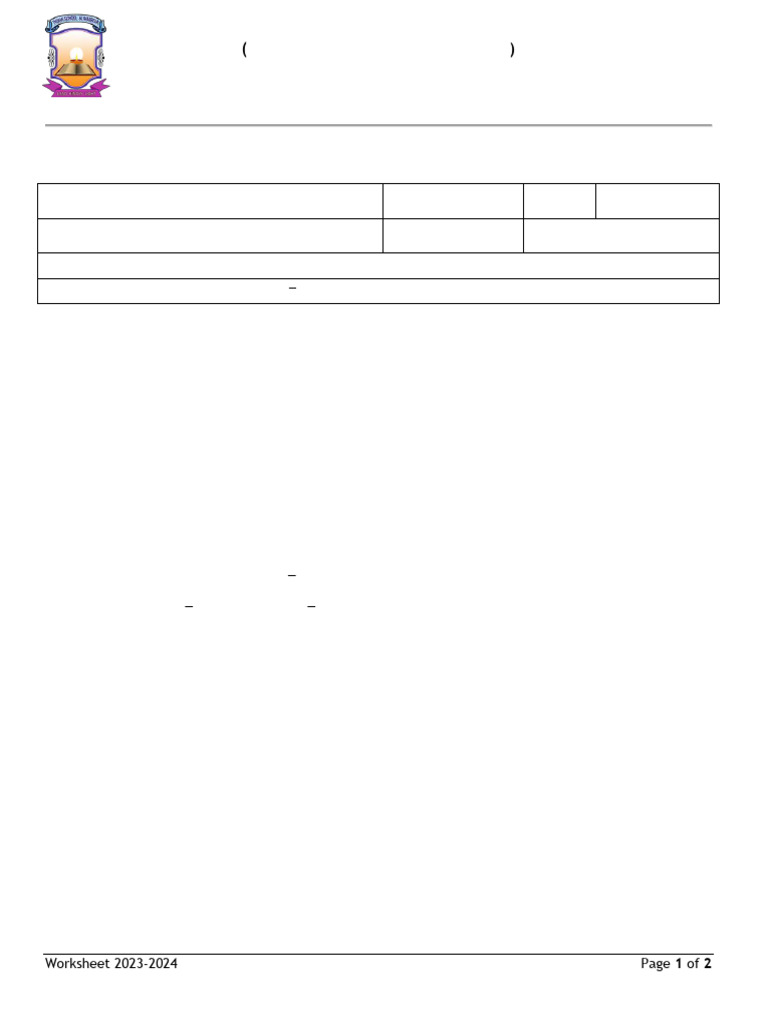 IX Math Worksheet: Coordinate Geometry | PDF | Cartesian Coordinate ...