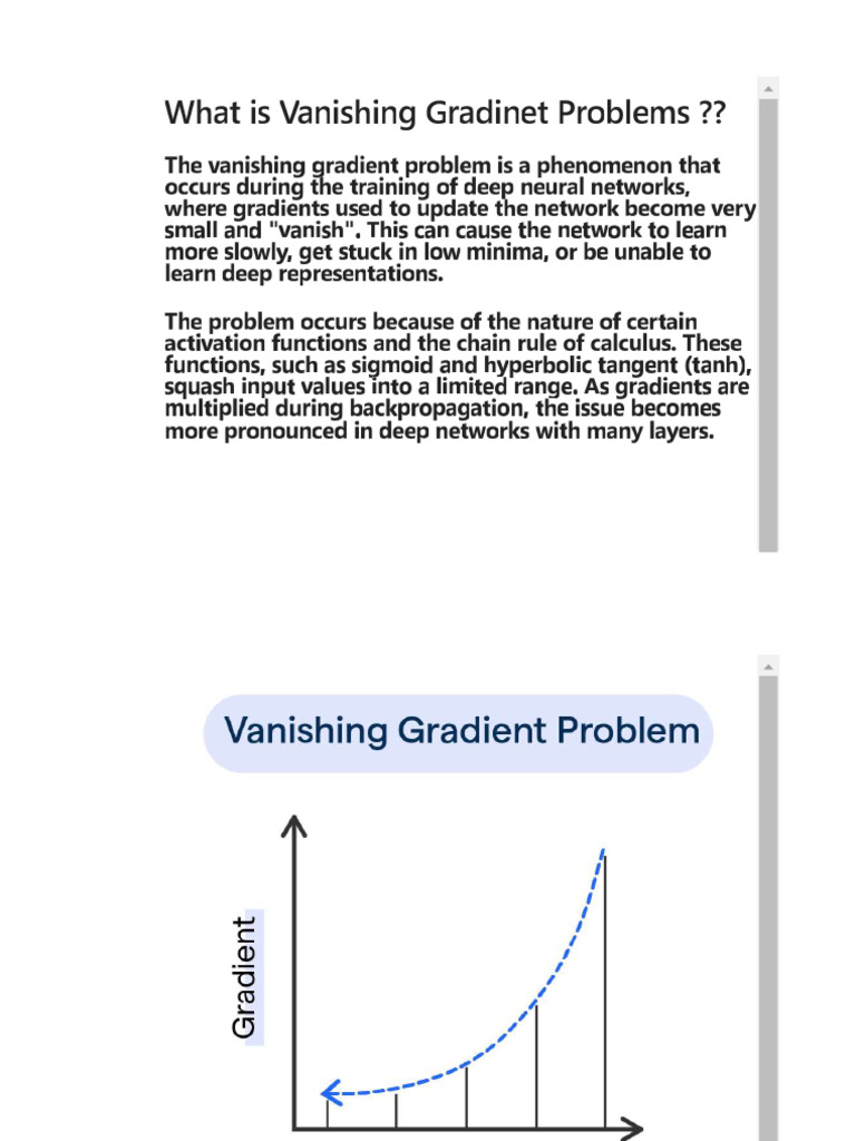 Vanishing Gradients Problem in Deep Learning 1731410019 | PDF