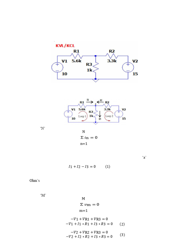 KCL KVL SW HW Exp-6-8 | PDF | Voltage | Electricity