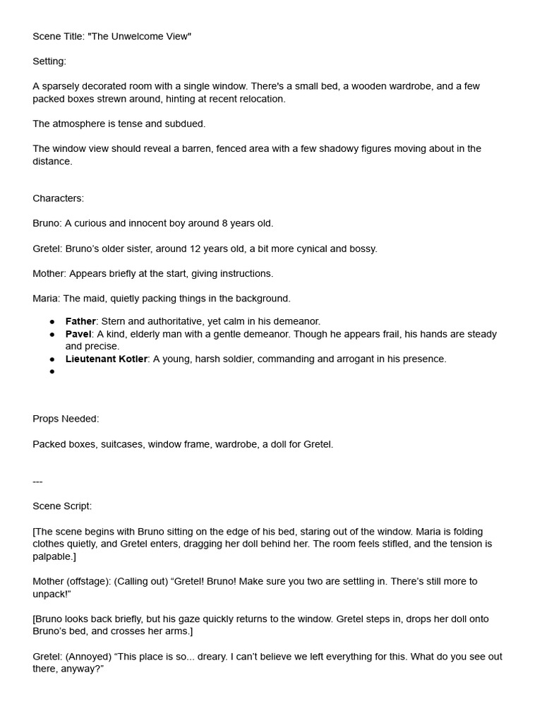 The Unwelcome View: A Scene Analysis | PDF