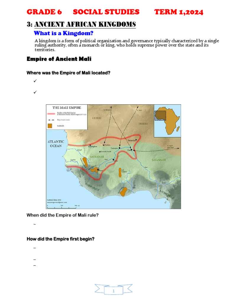 Ancient African Kingdoms Guide | PDF