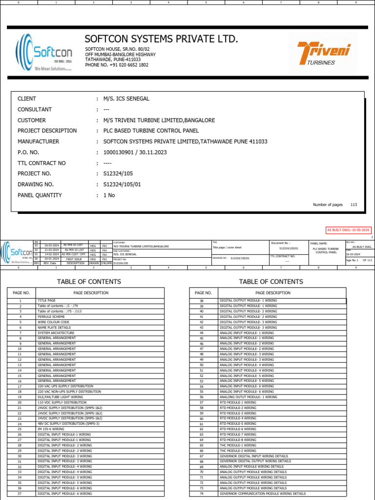 S12324 - 0105 - TTL - Ics Senegal - As Built - 10-05-2024 | PDF ...