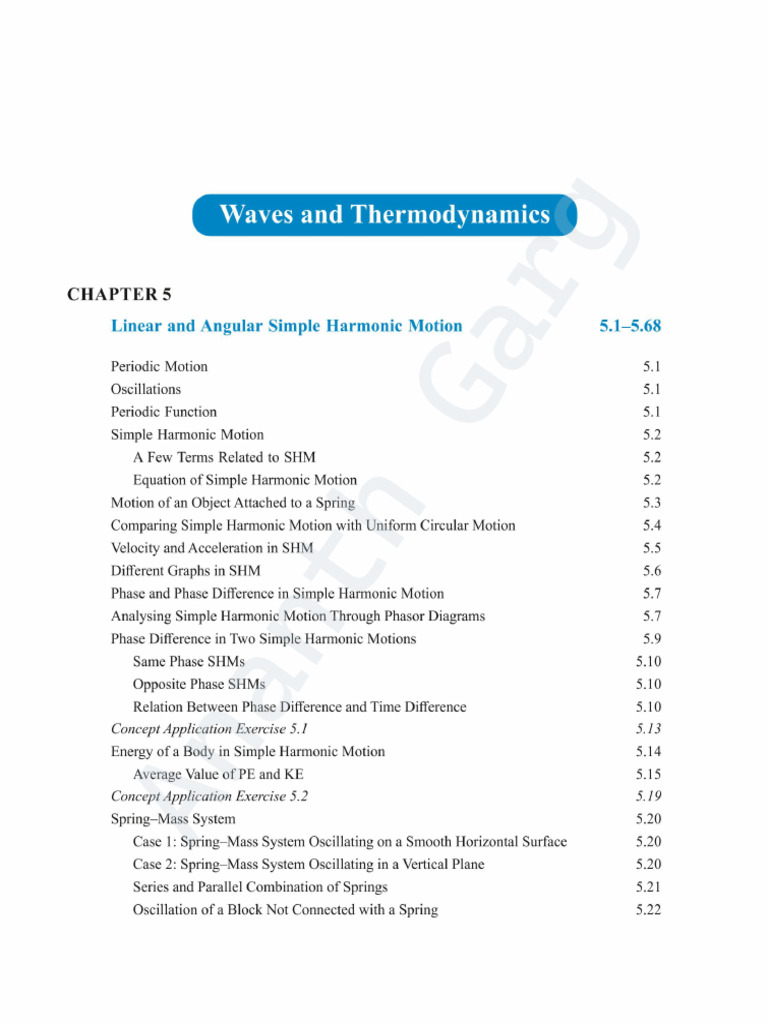 Linear and Angular Simple Harmonic Motion | PDF