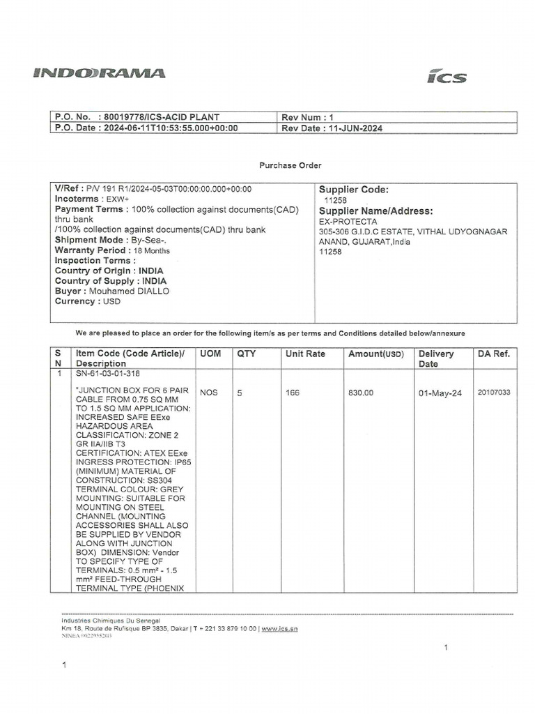 PO 80019778 Rev1 EX-PROTECTA | PDF