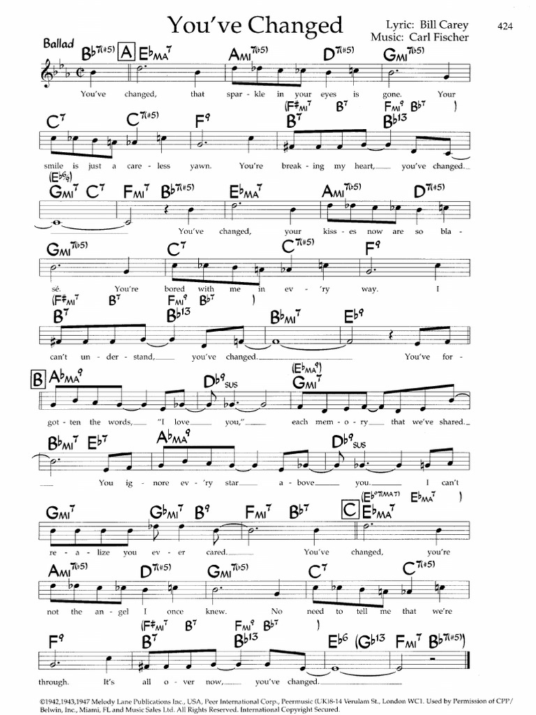 You - Ve Changed | PDF