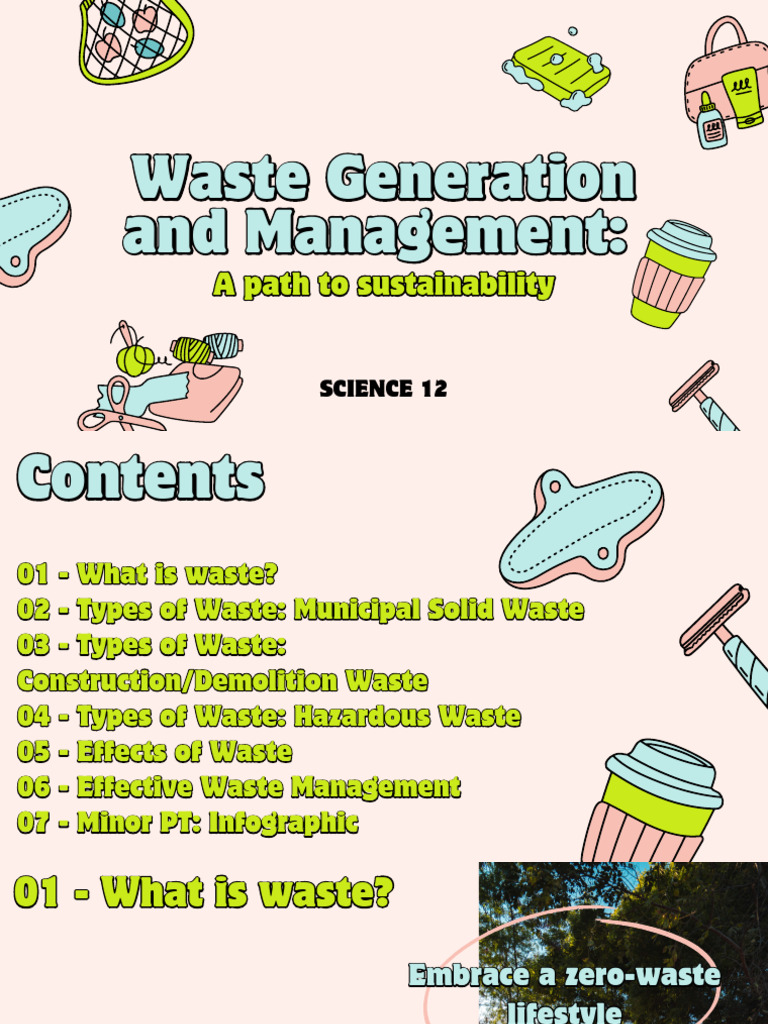 Waste Management for Sustainability Guide | PDF