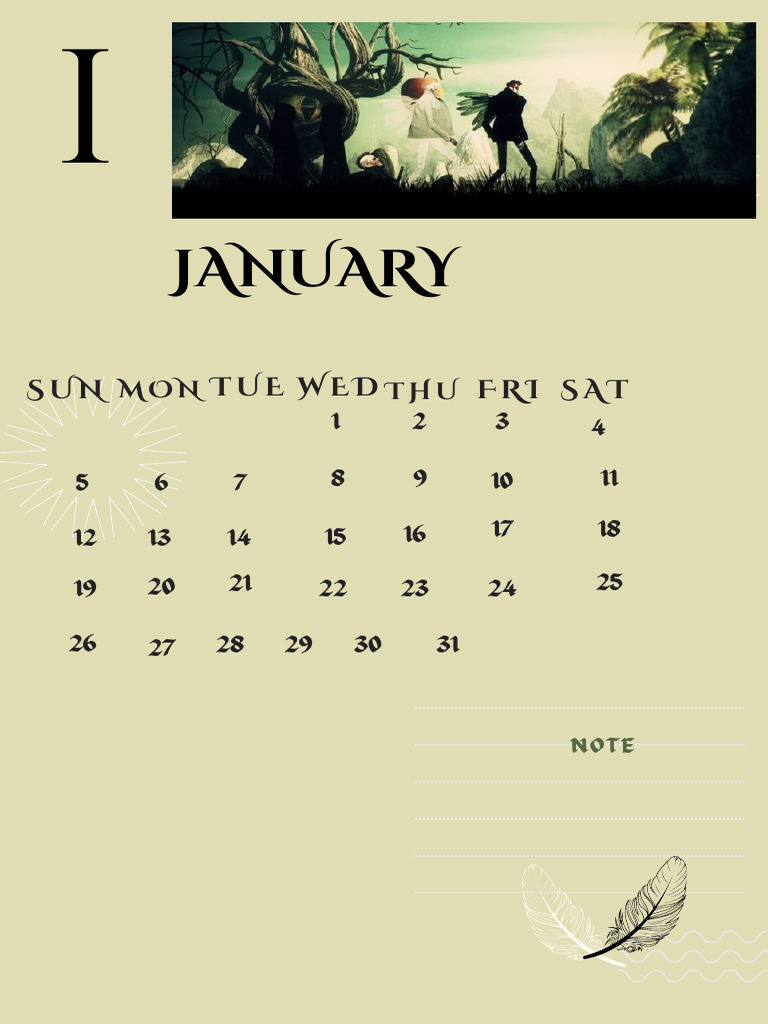 Web Series Themed Calender | PDF