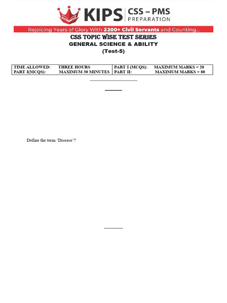 GSA Test-5 | PDF | Chemical Bond | Radiation