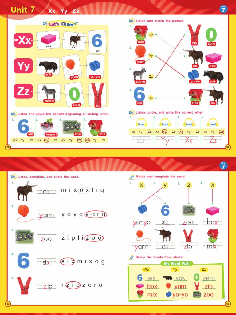 SB - Spotlight On Phonics 1 Answer Key - (Unit - 7 12) | PDF | Linguistics