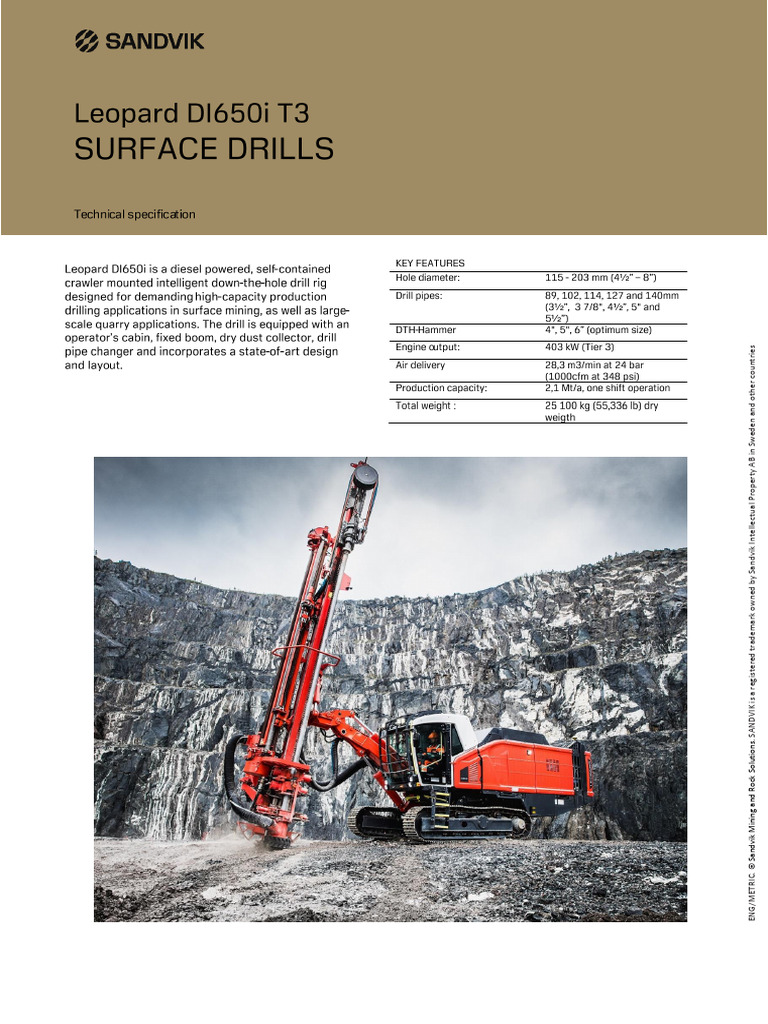 Di650i t3 Specification Sheet English | PDF