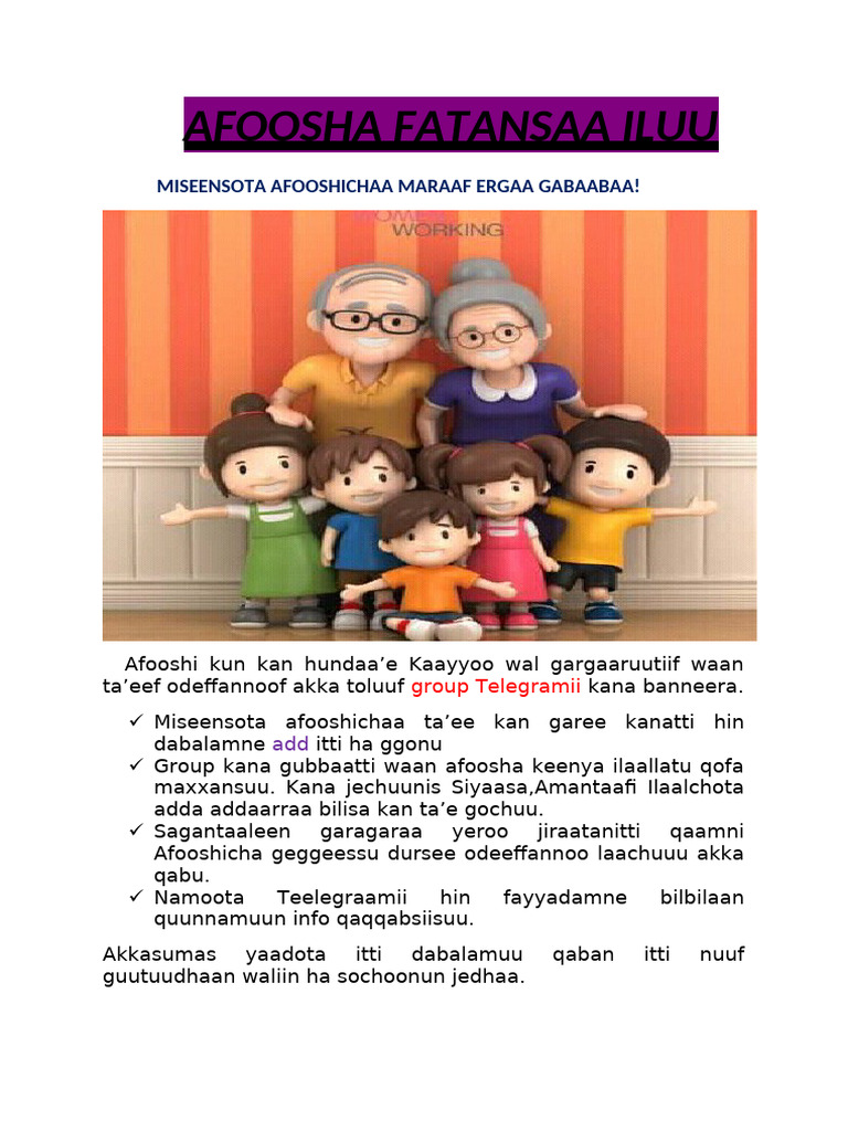 Afoosha Fatansa Iluu | PDF