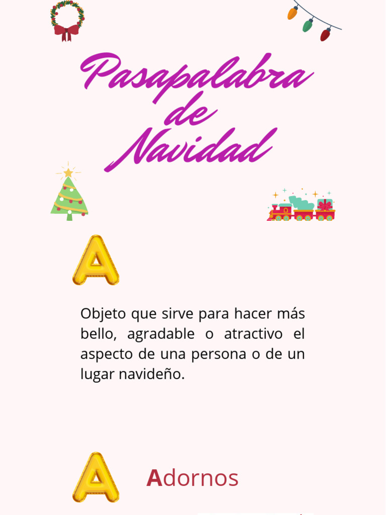 Pasapalabra de Navidad | PDF | Navidad | Trineo