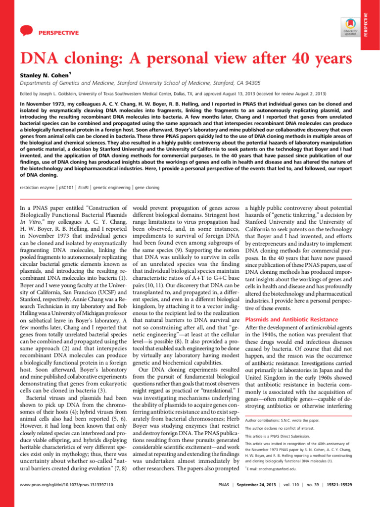 DNA cloning | PDF | Molecular Cloning | Plasmid