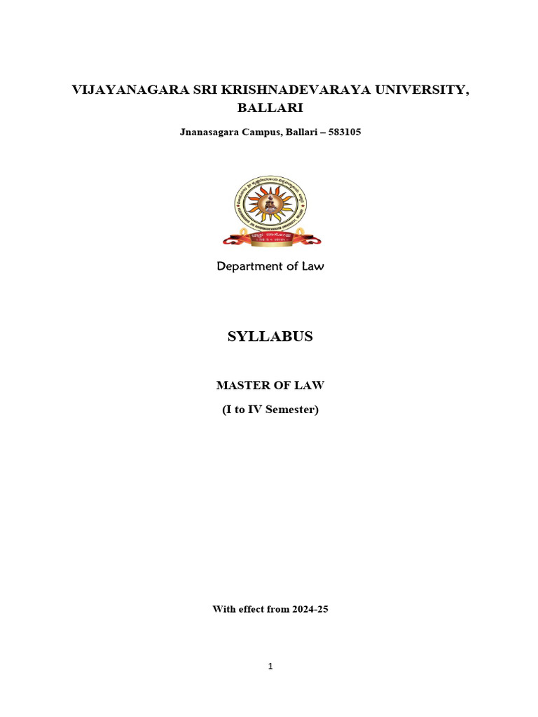 2024 Syllabus LLM | PDF | Jurisprudence | International Law