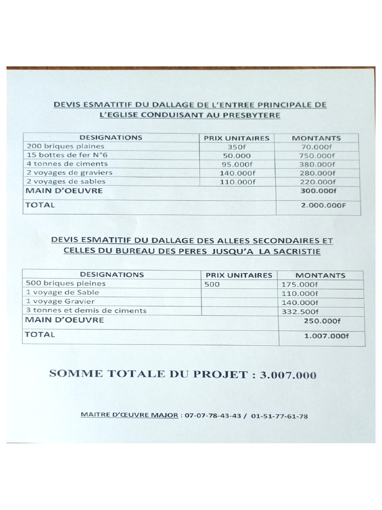 pdf_Devis estimatif dallage (1) | PDF