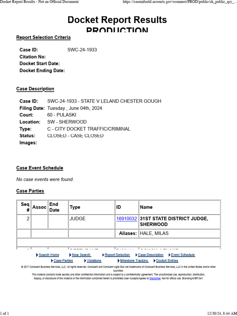 Docket Report Results - Not An Official Document | PDF | Monopoly (Economics) | Privacy