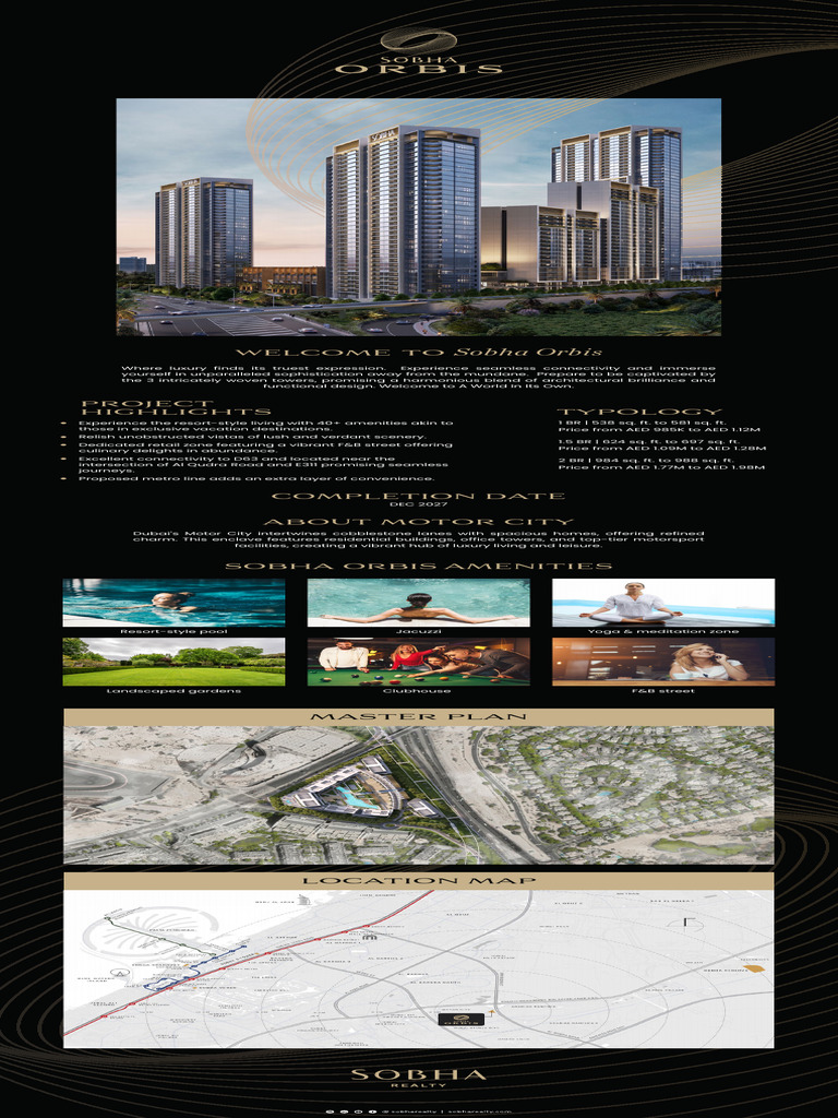 Sobha Orbis One Pager | PDF
