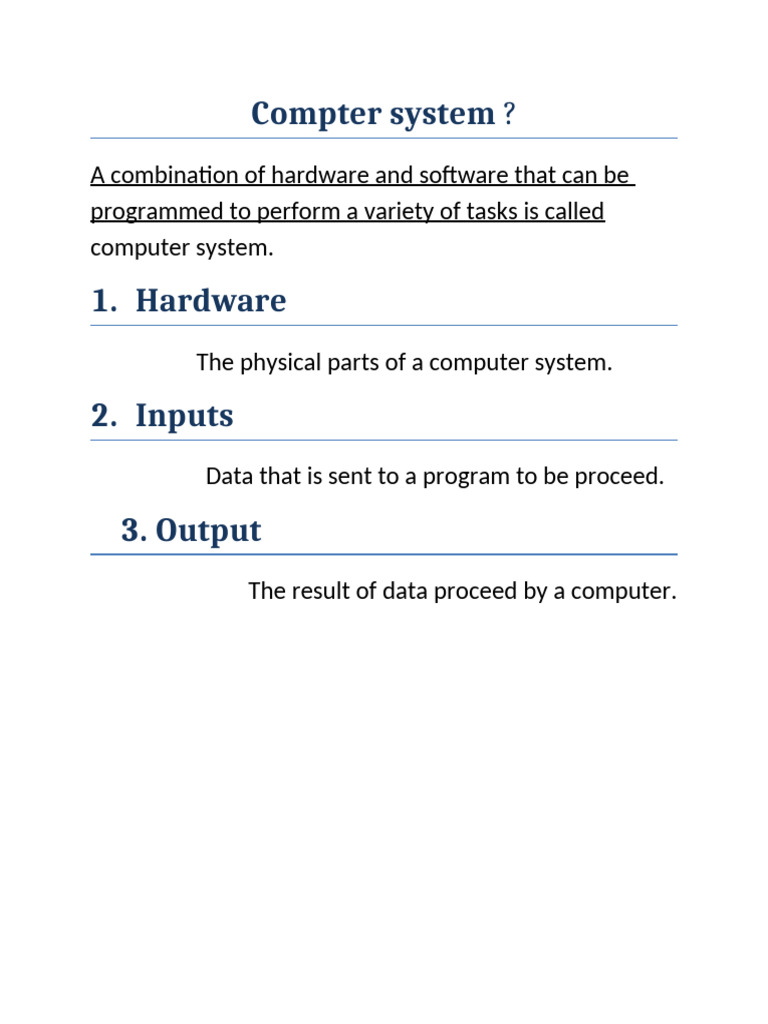 Compter System | PDF