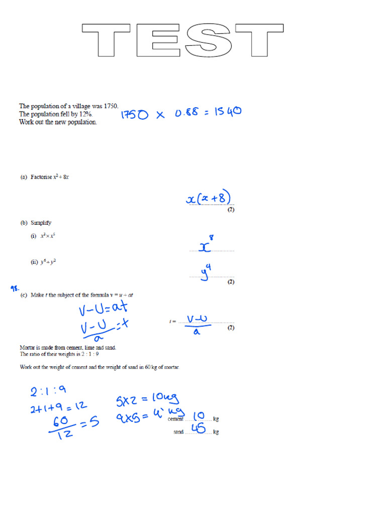 REVISION 2 | PDF | Square Root | Numbers