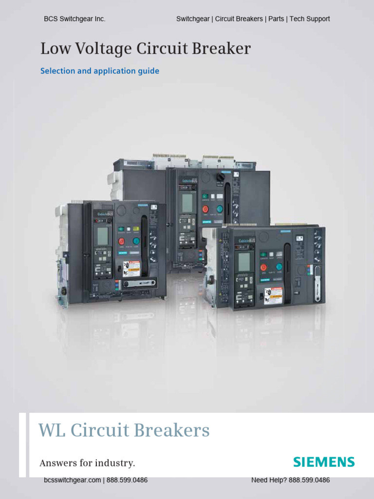 SIEMENS - WL Siemens Breakers - WL Siemens | PDF | Electrical ...