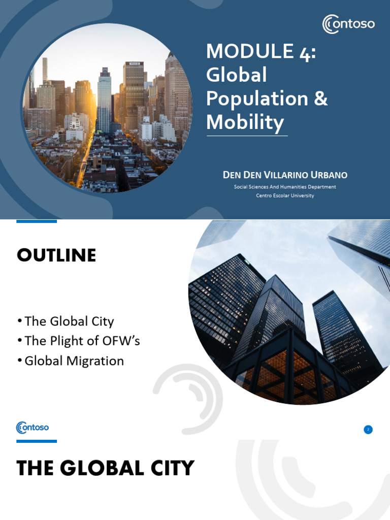 Module 4 Global Population and Mobility | PDF | Cost Of Living | Human ...