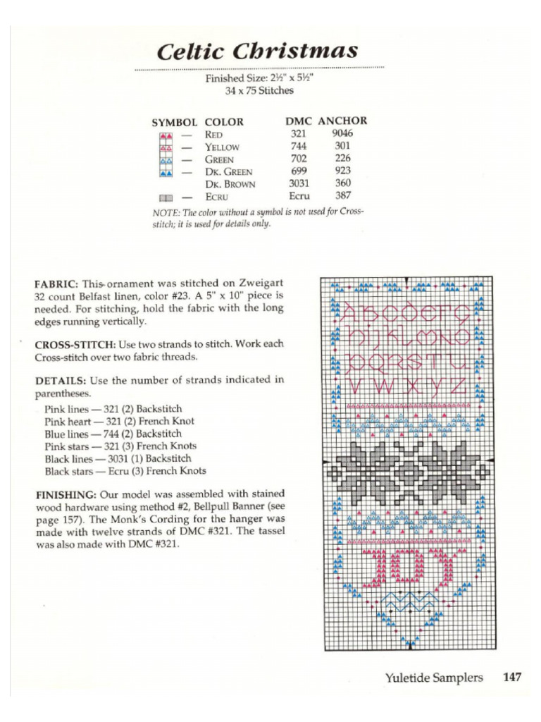 Tiny Celtic Sampler Cross Stitch Pattern | PDF