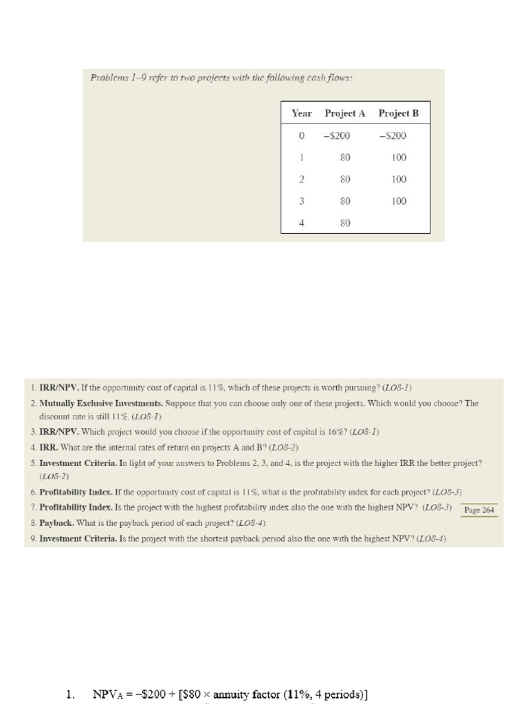 CH8 Problem Solutions | PDF | Net Present Value | Internal Rate Of Return