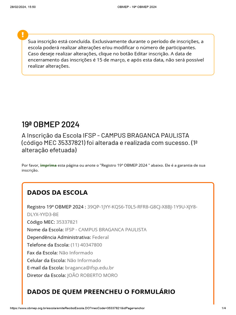 Obmep - 19 Obmep 2024 | PDF