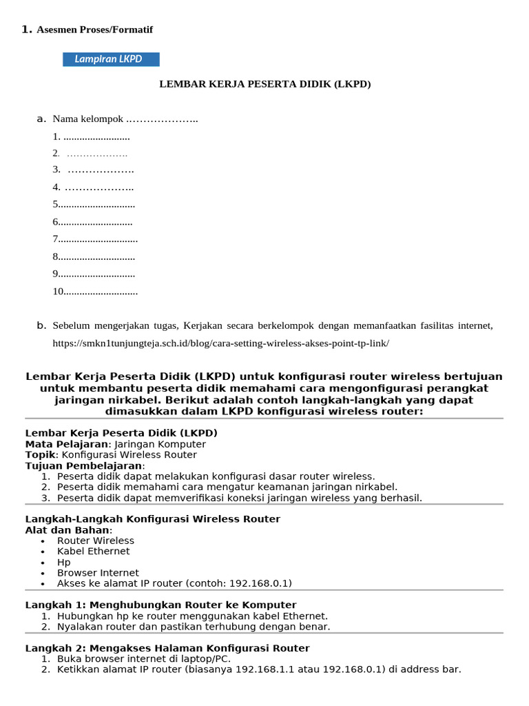 LKPD Dan Jobsheet | PDF