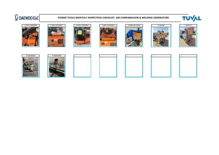 Air Comp Cut and Bending Vibro Master Photo Inspection For November 27 ...