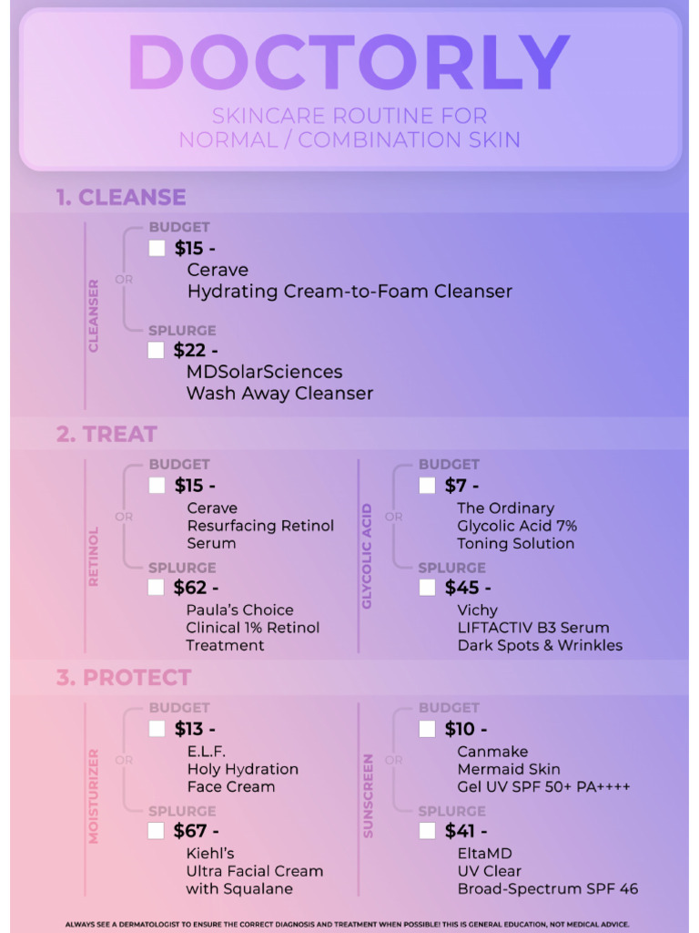 Normal Skincare Routine | PDF
