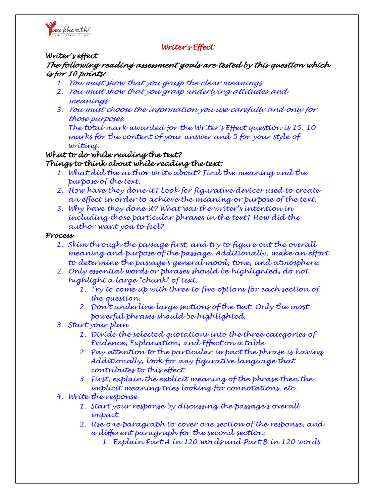 IG2 Writer Effect Tips | PDF | Sentence (Linguistics) | Phrase