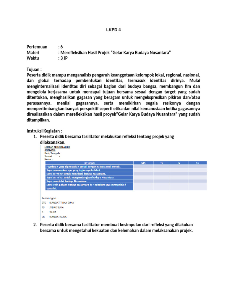 LKPD 4 BUDAYA NUSANTARA | PDF